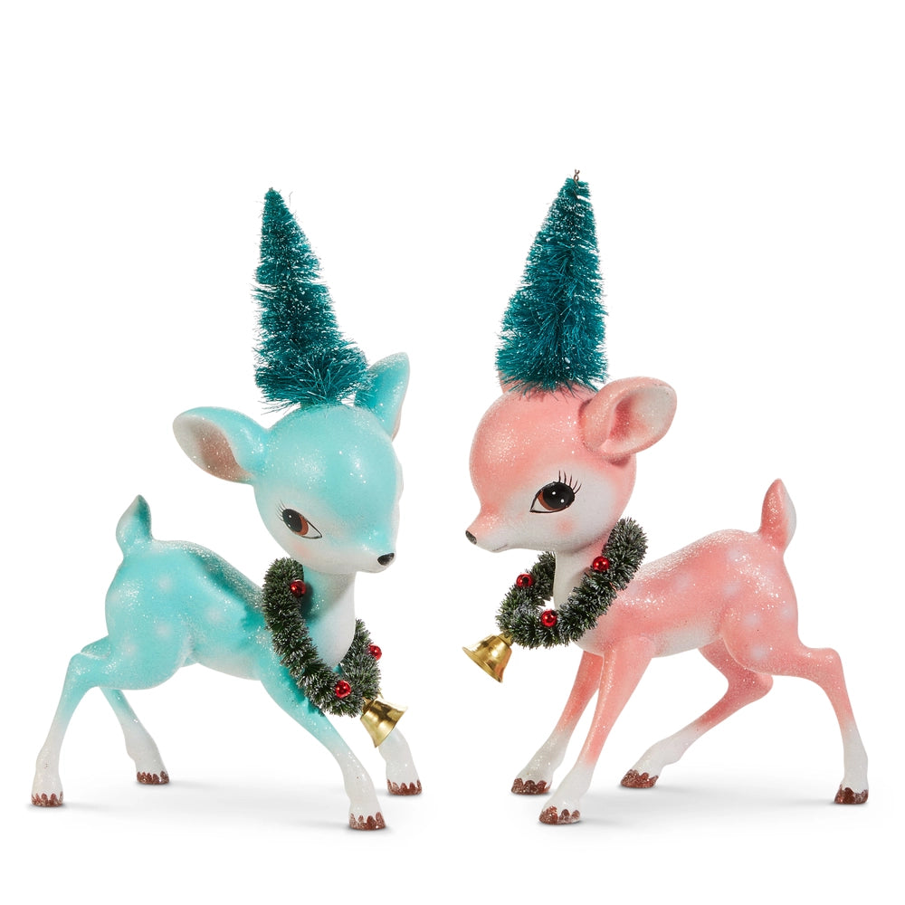 8.5" Festive Fawn – Pink Lemonade